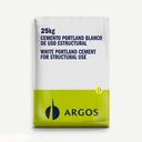 CEMENTO BLANCO ARGOS SACO 25KG | Grupo Plus